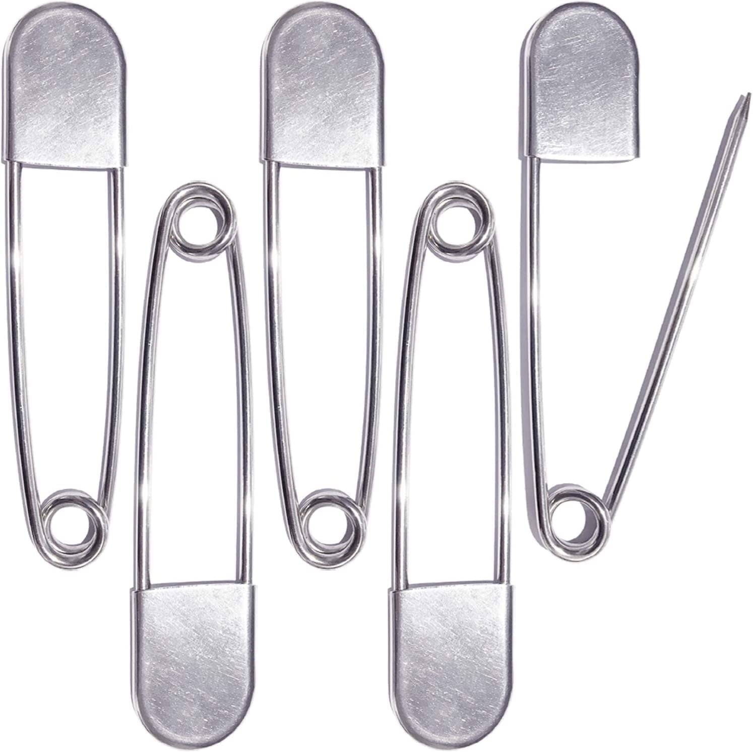 5 Pieces 5" Heavy Duty Extra Large Safety Pins for Blankets, Heavy ...