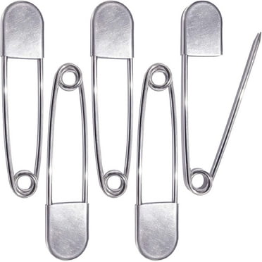 Safety Pins Heavy Duty Large Safety Pins Steel 50 Pcs for Blankets, Clothing, Skirts, Kilts ...