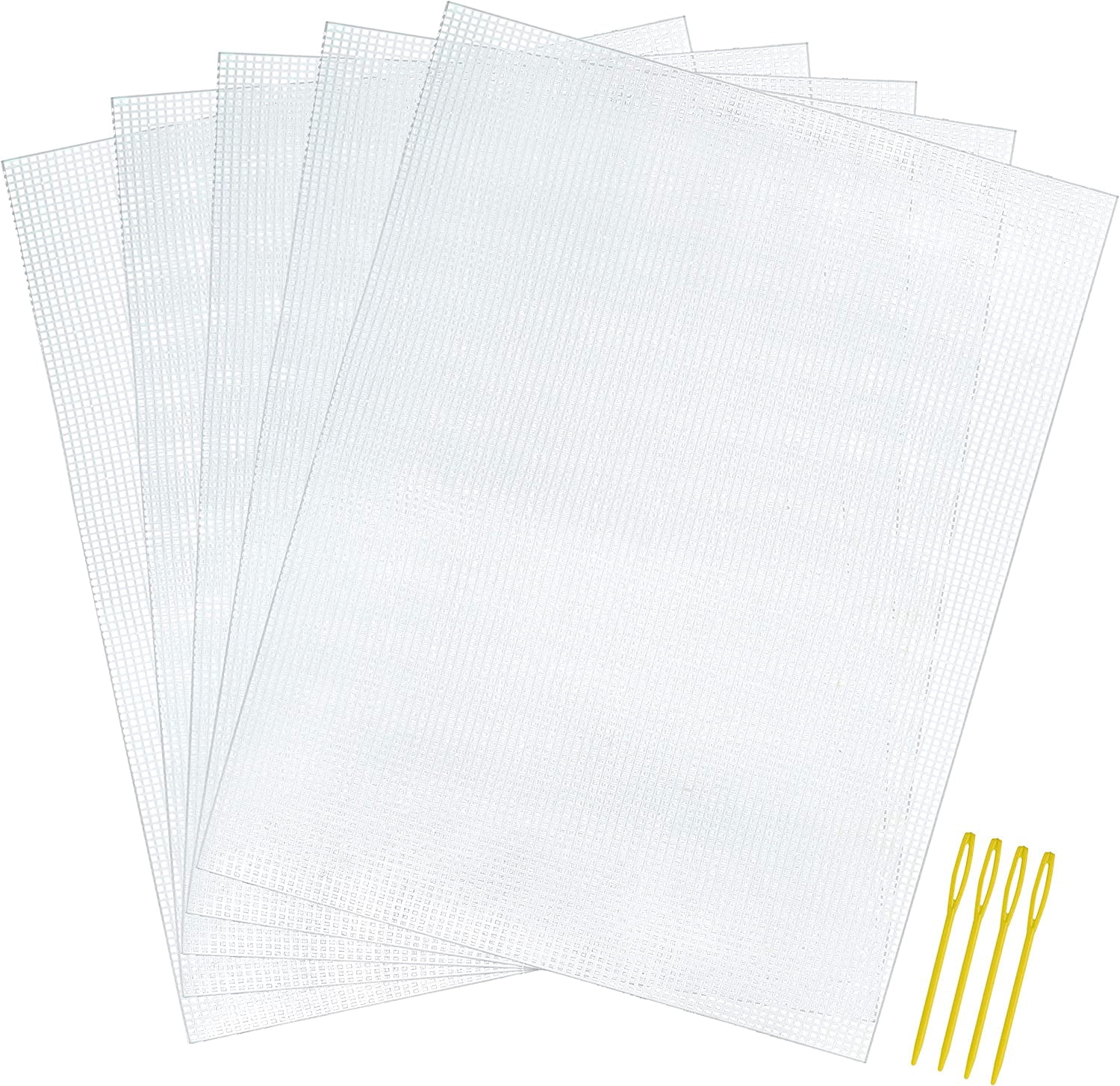 5 Pieces 7 Count Plastic Mesh Canvas Sheets, Eye Mesh for Embroidery ...
