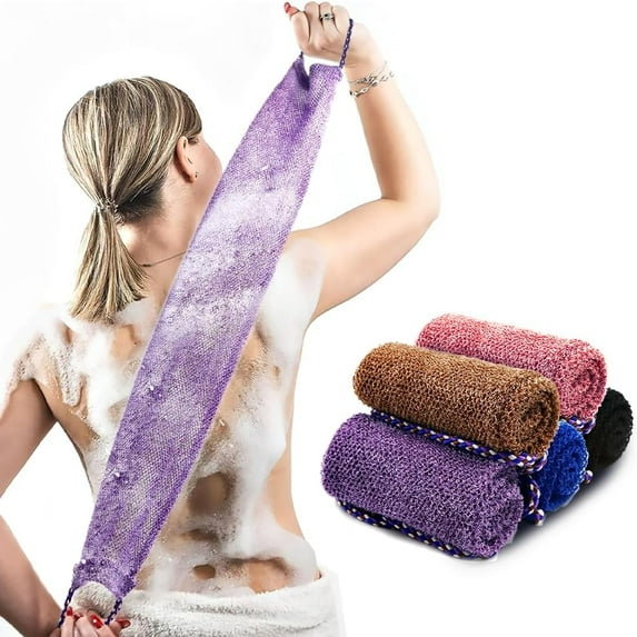 5 Pieces African Net Sponge with Handles Long African Exfoliating Net ...