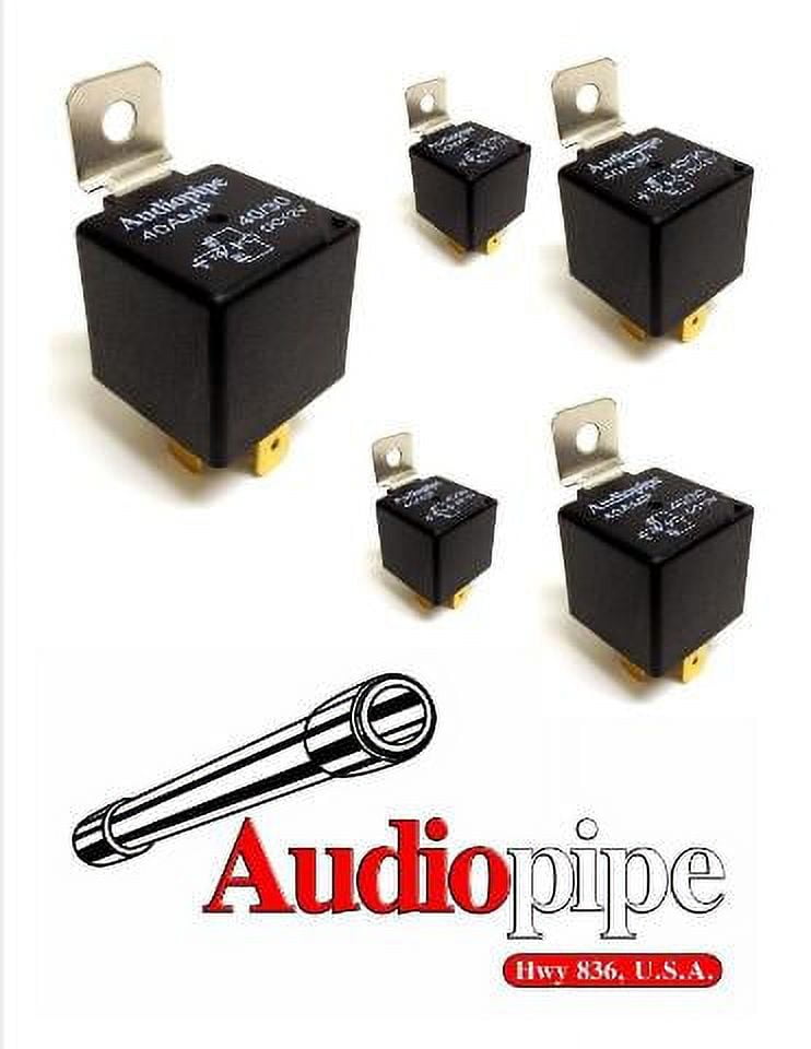 5 Pieces Audiopipe 12 volt DC 30/40 Amp Car Auto Alarm Relay Socket ...