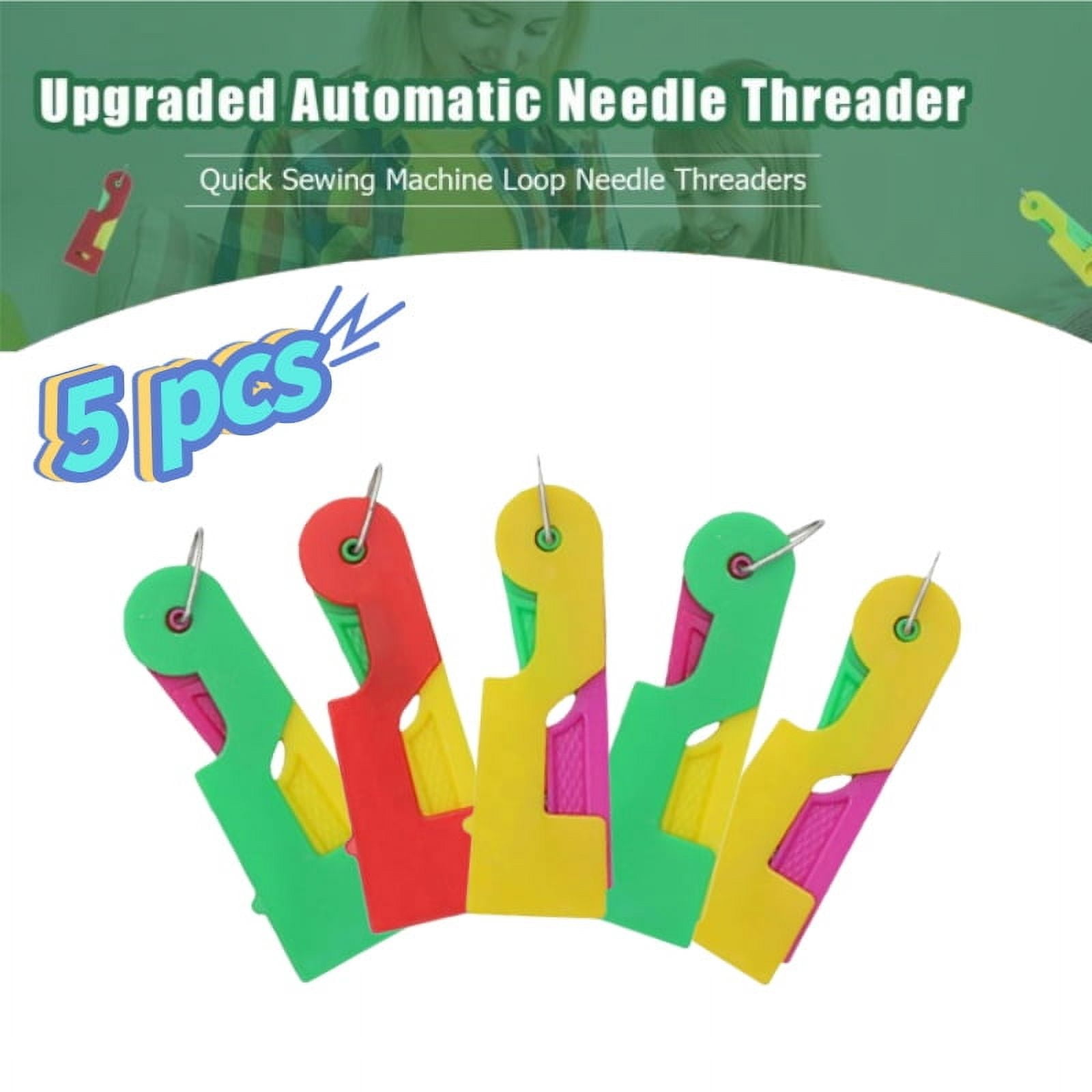 5 Pieces Automatic Threader Easy Sewing Needle Device Plastic Needle ...