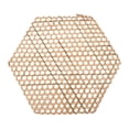 5 Pieces Bamboo Food Liner, Hexagon Hand Weaving Non Stick Steamer ...