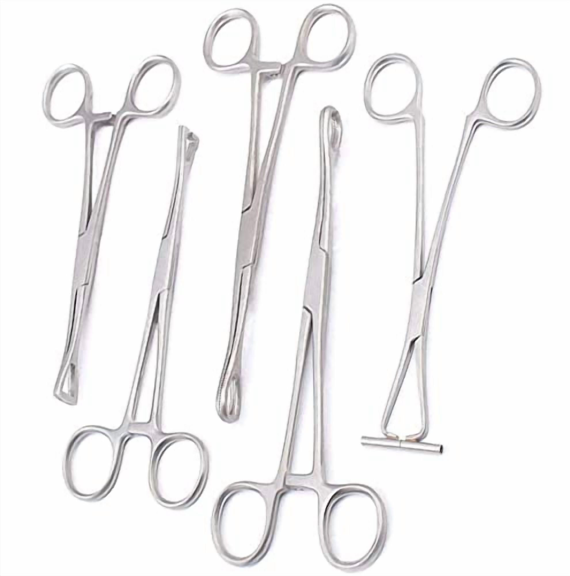 5 Pieces Body Piercing Instruments Kit Tools Penington Forceps ...
