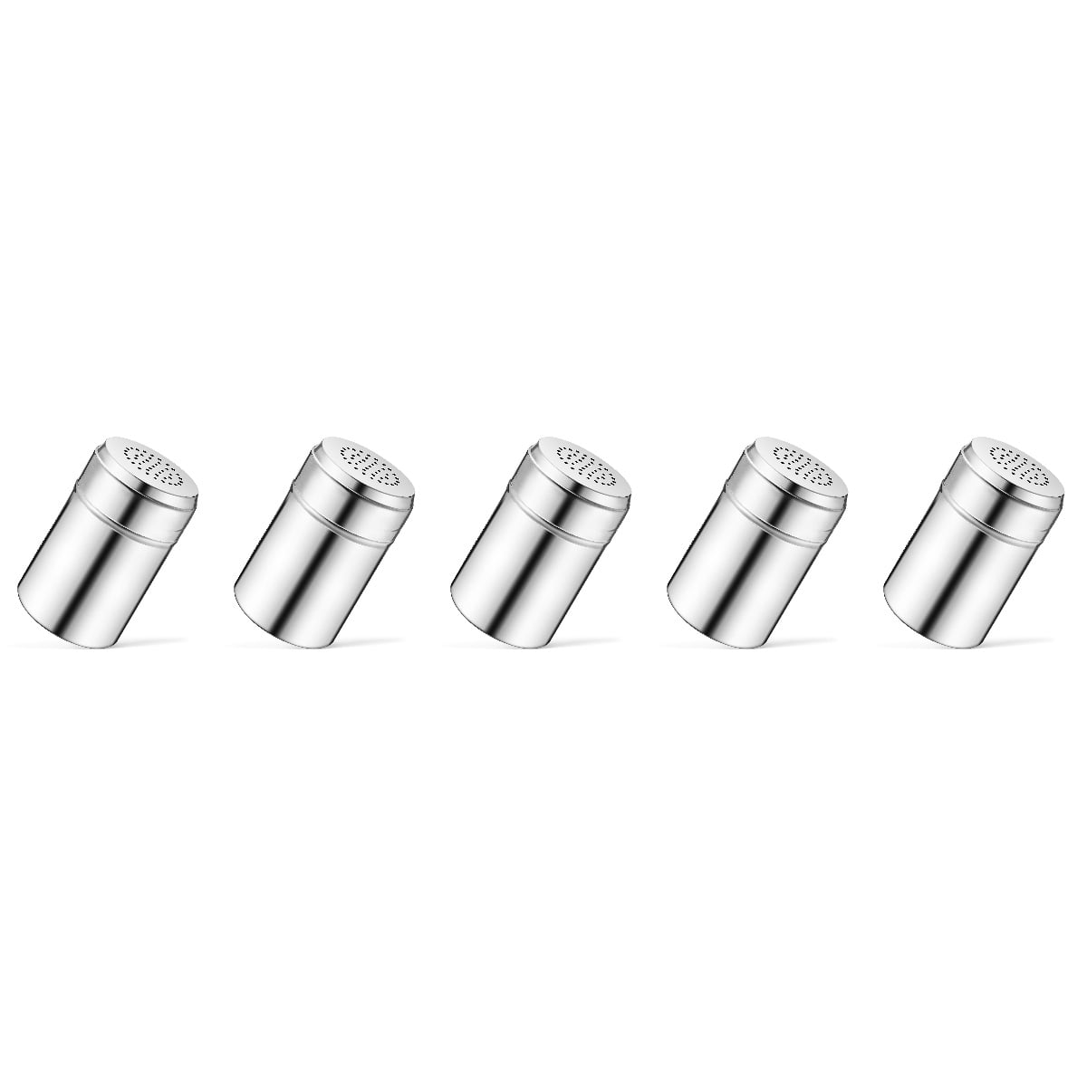 5 Pieces Castor Spices Pepper Bottle Popcorn Maker Salt Organizers ...