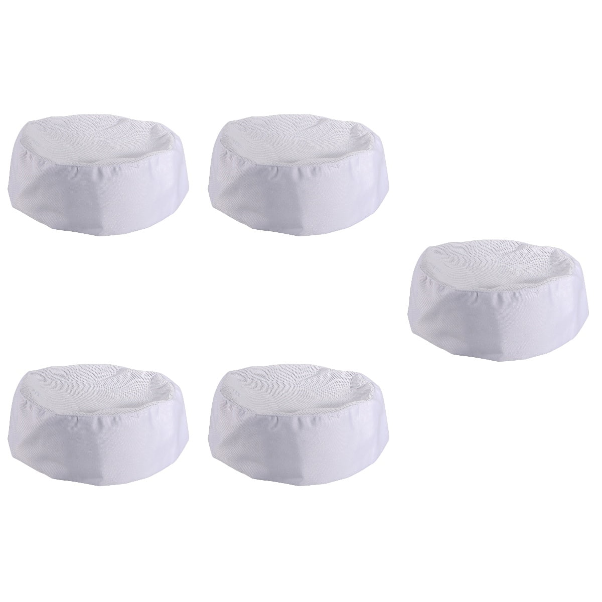 5 Pieces Chefs Hat Catering Skull Cap Food Cool Scarf of Miss Men and ...