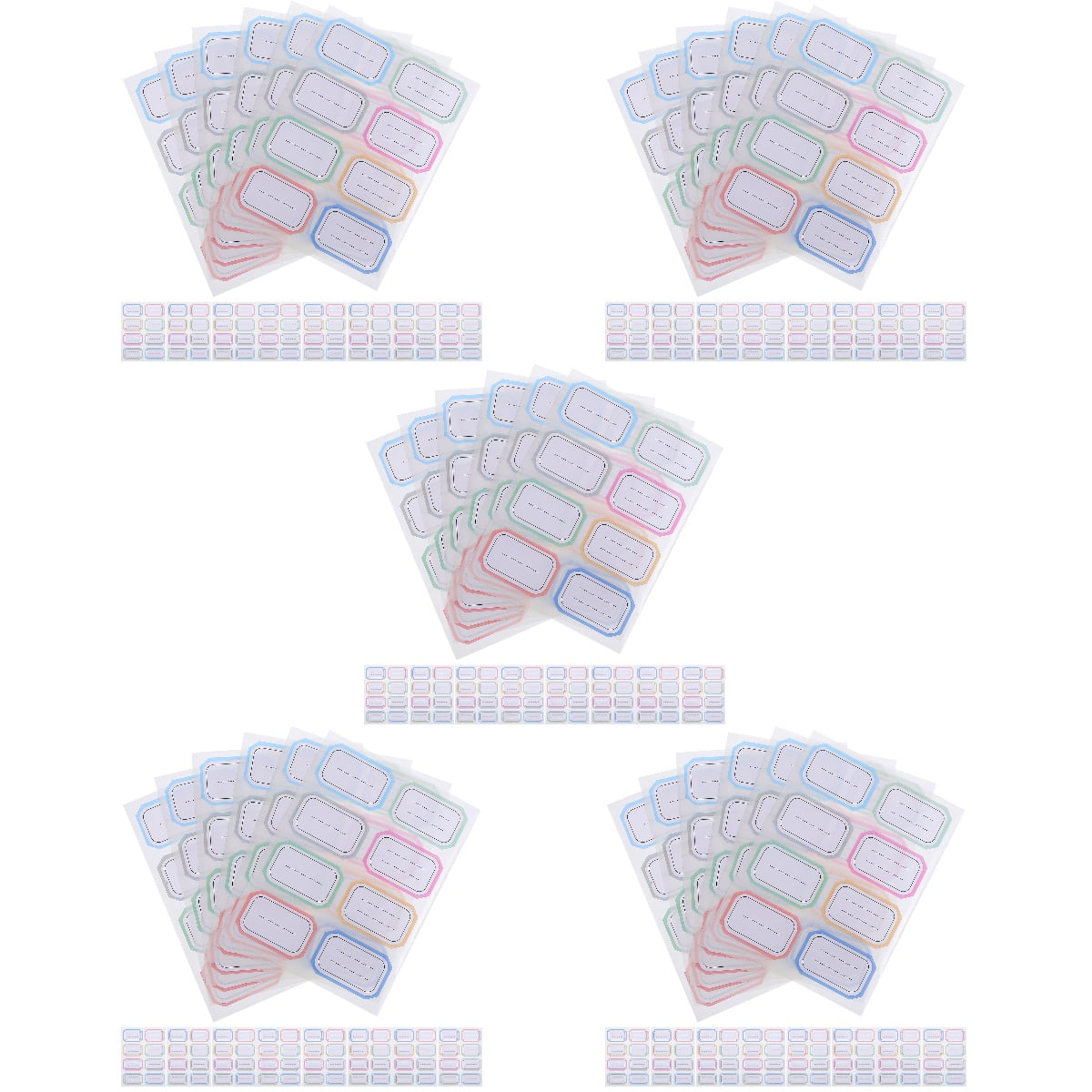 5 Pieces Clear Sticker Labels Transparent Lace Stickers Handwritten ...