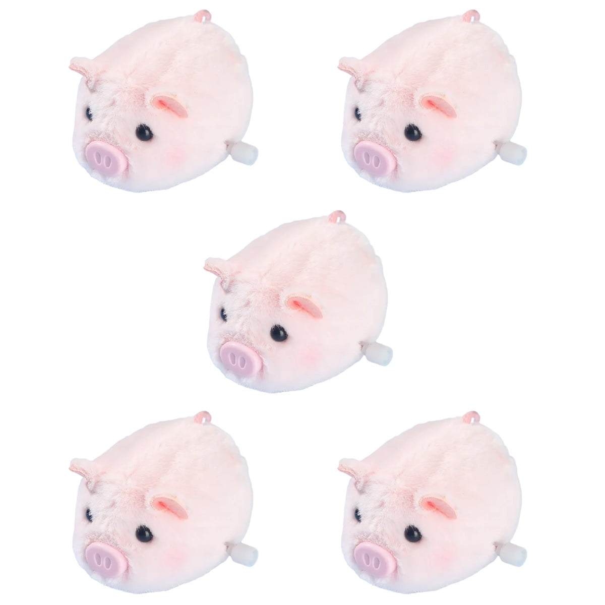5 Pieces Clockwork Plush Pig Kids Gift Attention-grabbing Toy Child ...