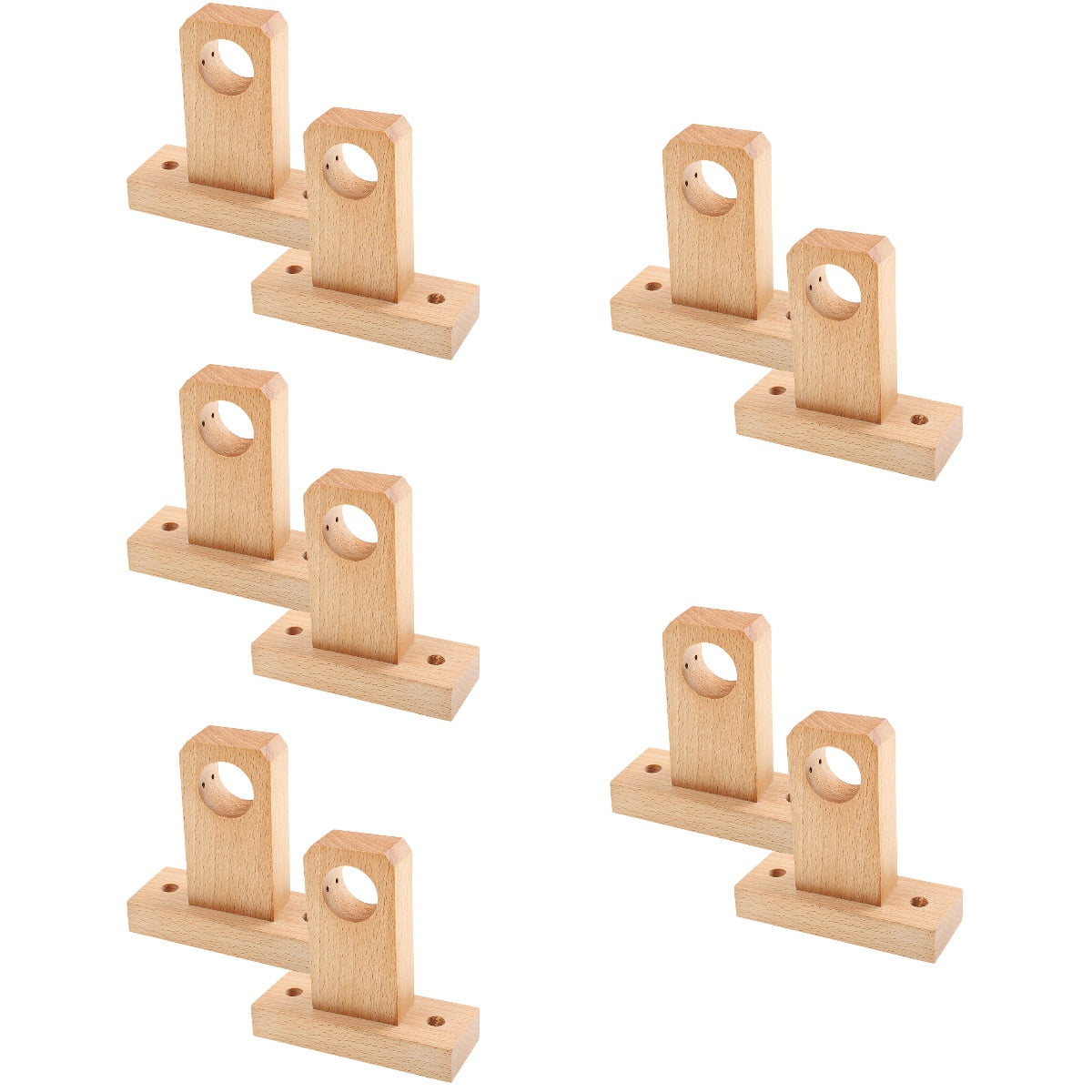 5 Pieces Curtain Rod Support Bracket Middle Brackets For Rods Window ...