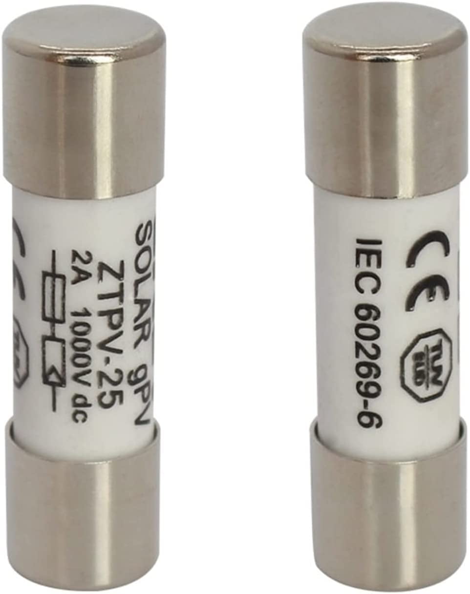5 Pieces DC Fuse Link 2-30A 1000V DC Fusible 10x38mm gPV Solar PV Fuse ...