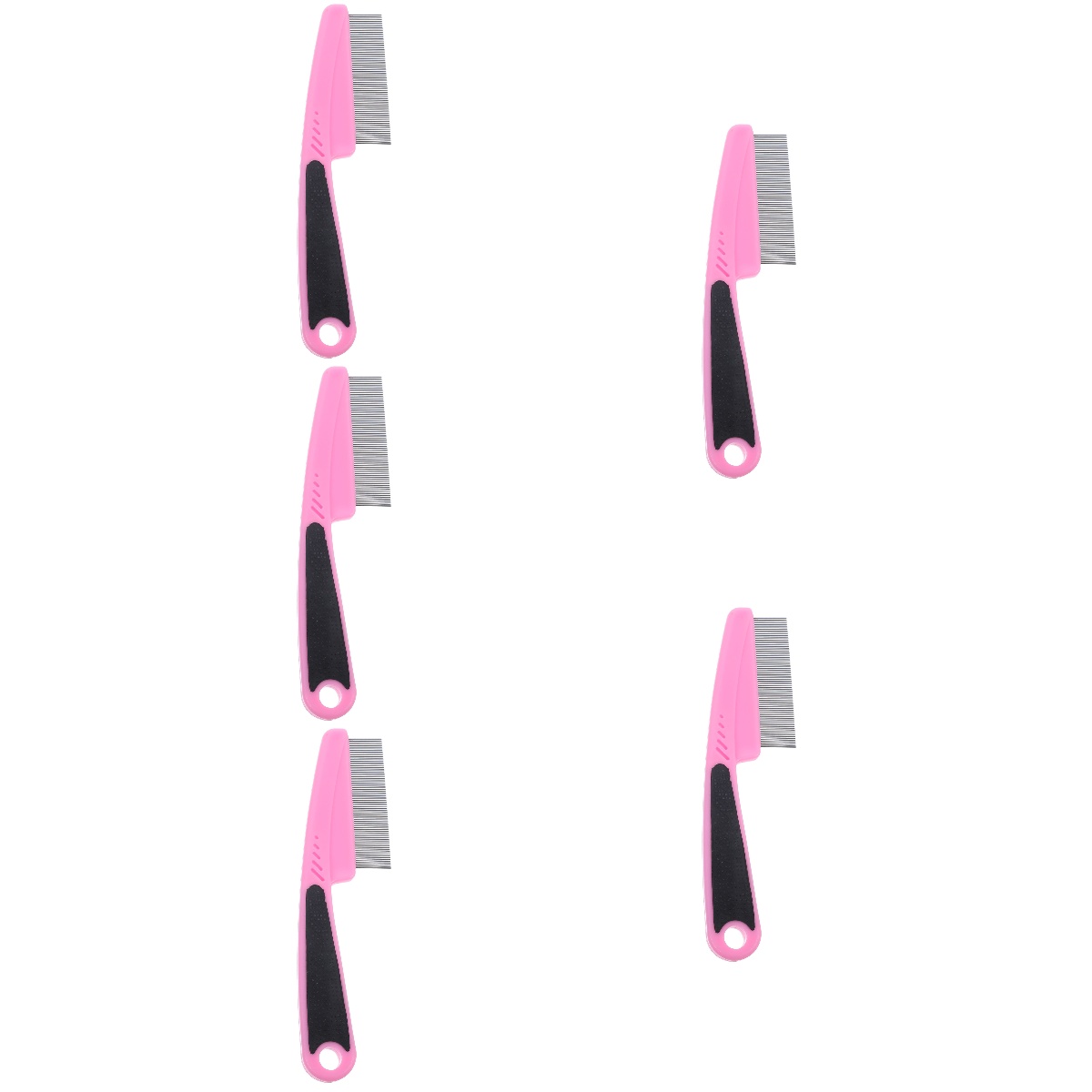 5 Pieces Dandruff Comb Stainless Steel Fine Tooth Professional Hair ...