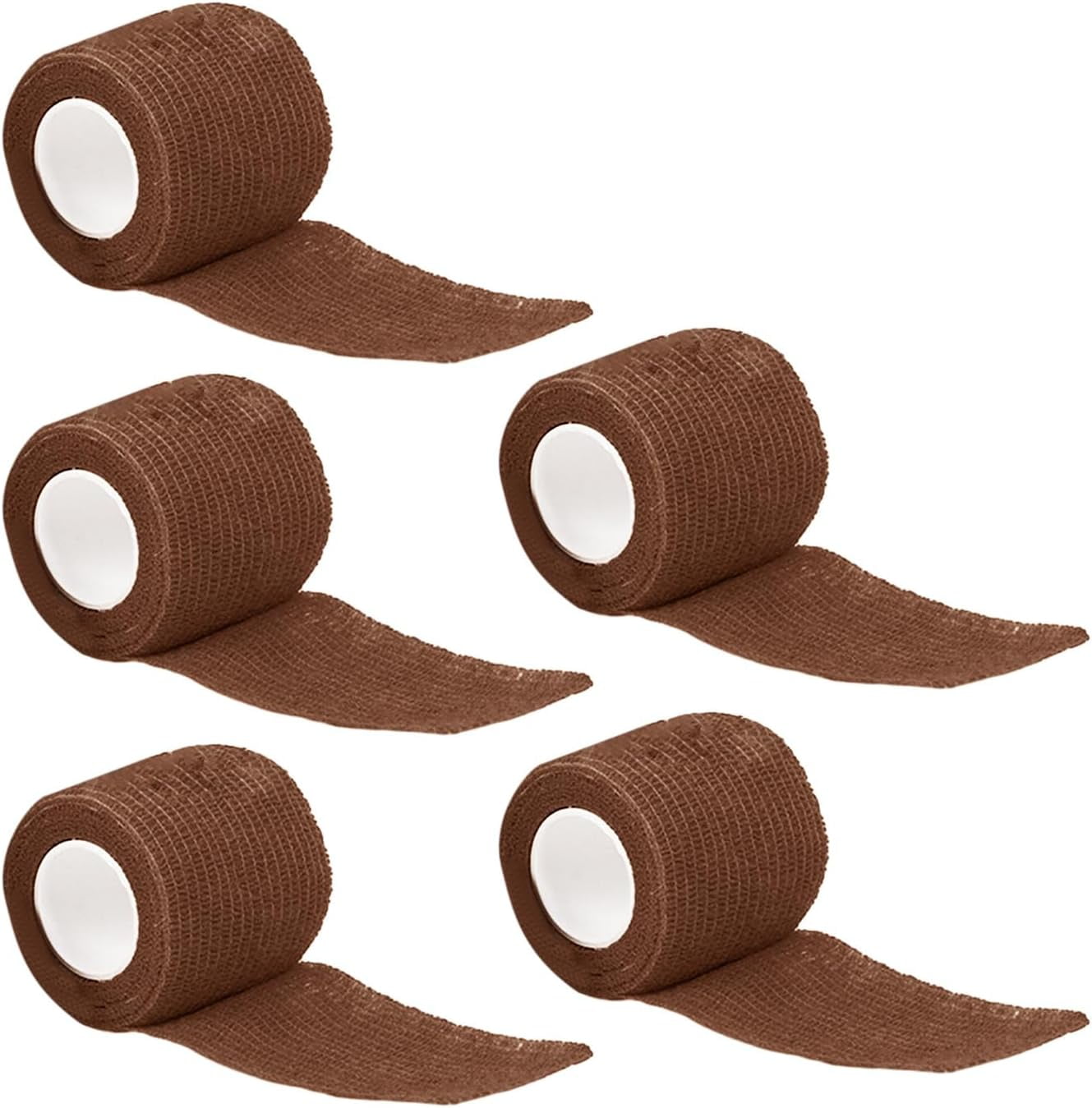 5 Pieces Elastic Bandage Self Adhesive Bandage Wrap Flexible First Aids ...