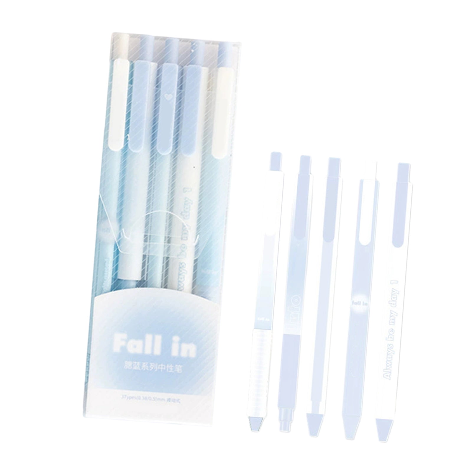 5 Pieces Elegant Color change Clickable Ballpoint Pen Set Point Great ...