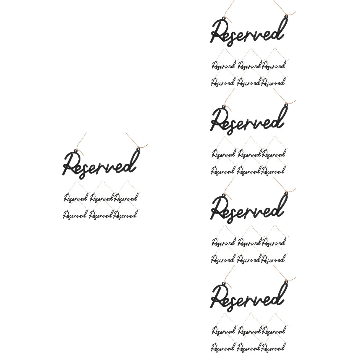 LITINKIMI Reserved Table Signs Black Wooden For Couples At Wedding ...