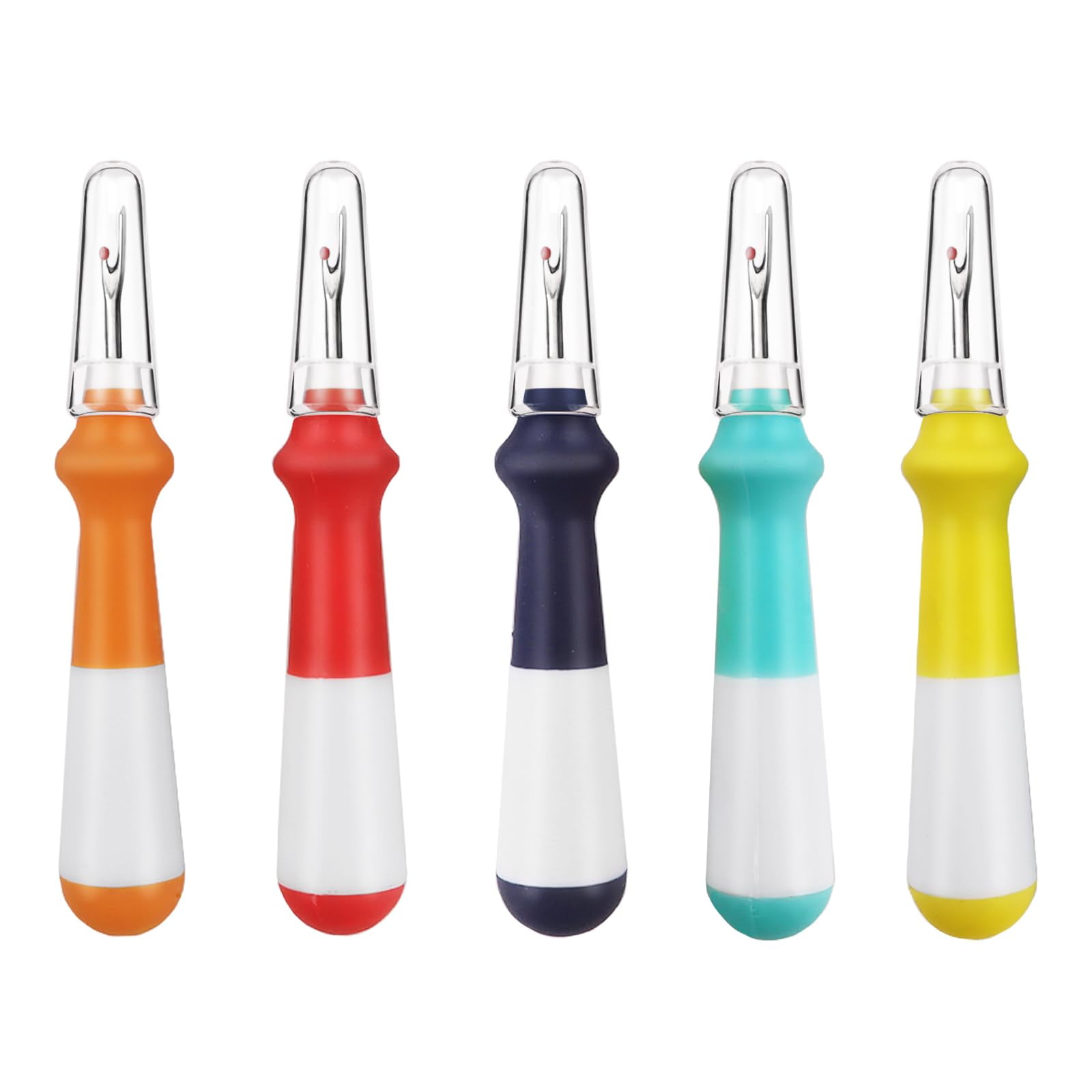 5 Pieces Ergonomic Grip Seam Ripper, Colorful Large Thread Remover for ...