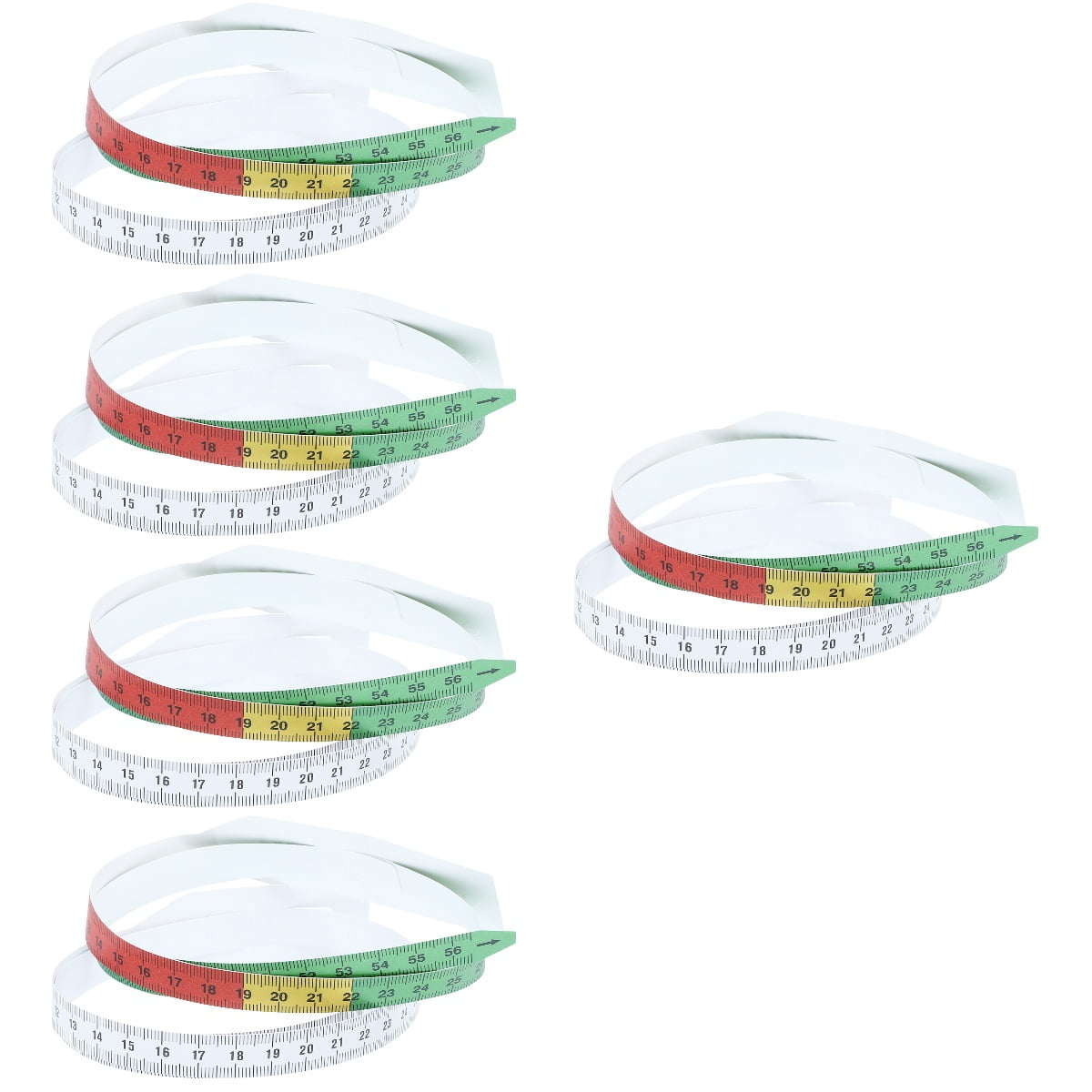 Set of 5 Measuring Ruler White Gaffer Tape The Baby Child Green ...