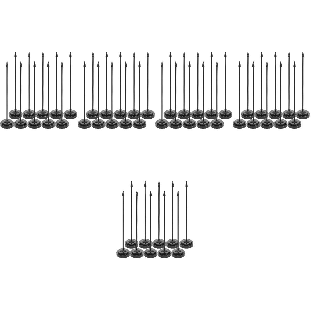 5 Pieces Flag Bracket for Car Office Holder Pole Hole Base Black Bases ...
