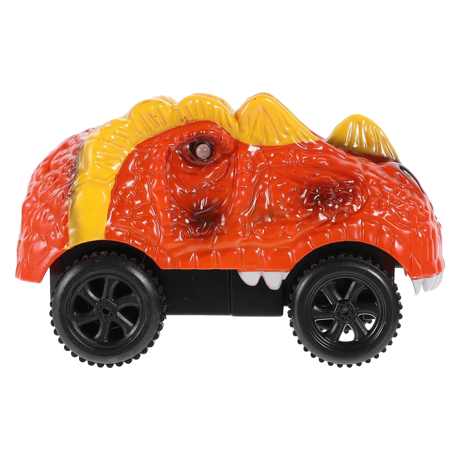 5 Pieces Glowing Track Car Dinosaur Racing Cars LED Child Orange ...