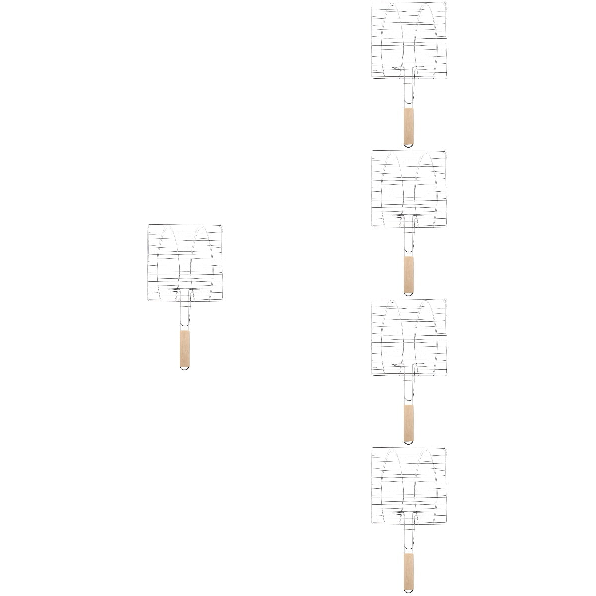 5 Pieces Grill Fish Rack for Grilling BBQ Net Vegetable Mesh - Walmart.com