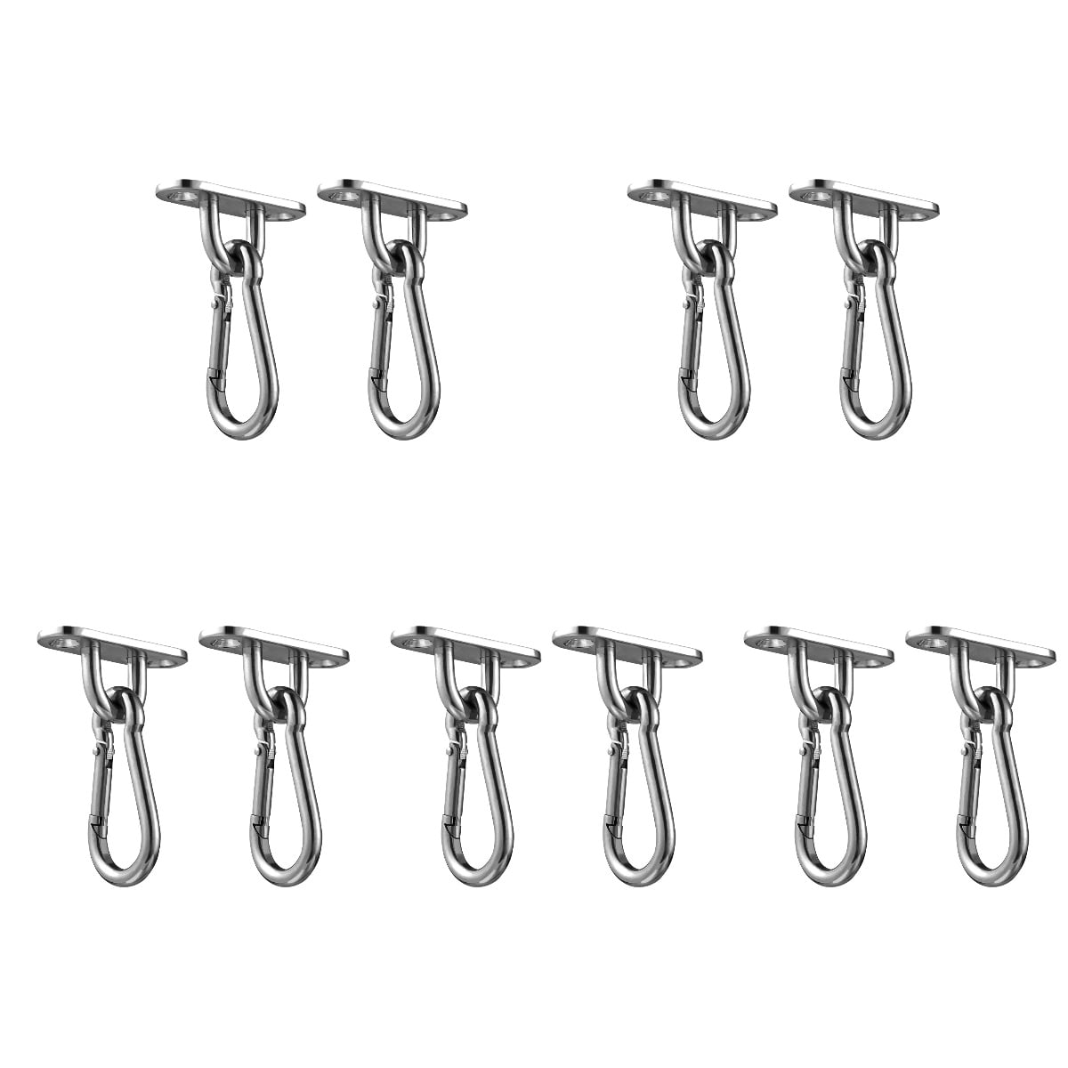 5 Pieces Hook Anchor Mount Indoor Gym Equipment Swing Hanger Foot Stand ...