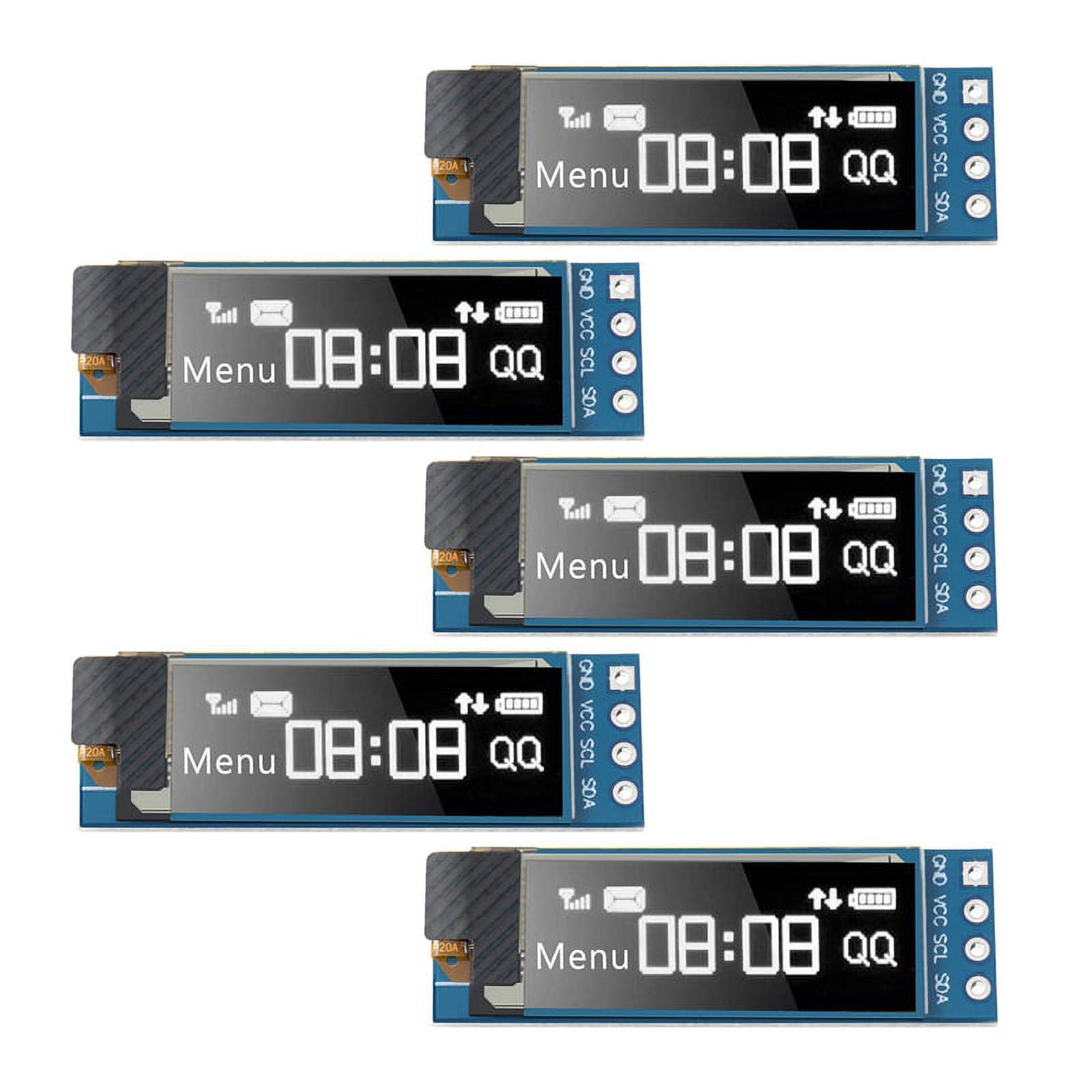 5 Pieces I2C Display Module 0.91 Inch I2C OLED Display Module I2C OLED ...