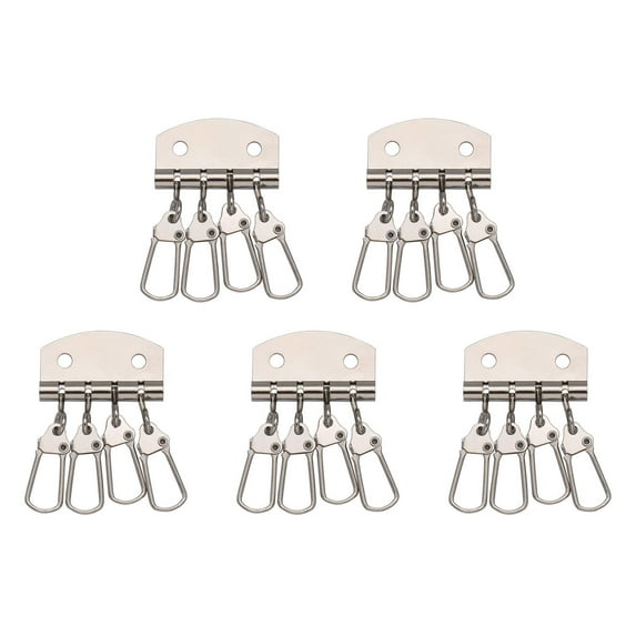 5 Pieces Key Rings Holders Keychain Organisers Key Row Keyring ...