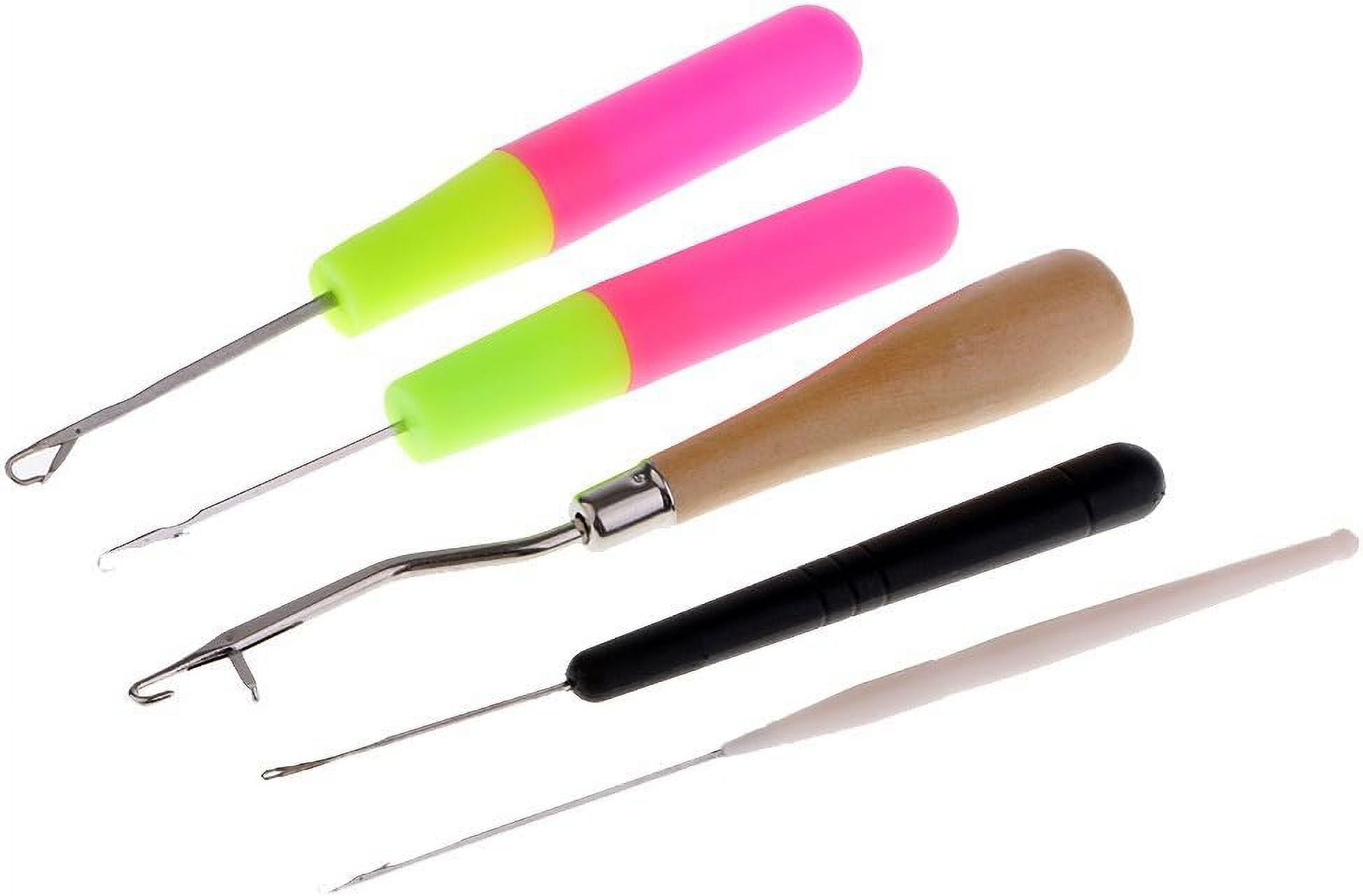 5 Pieces Latch Hook Bent Crochet Needle Hook Tool Set Suit for Craft ...