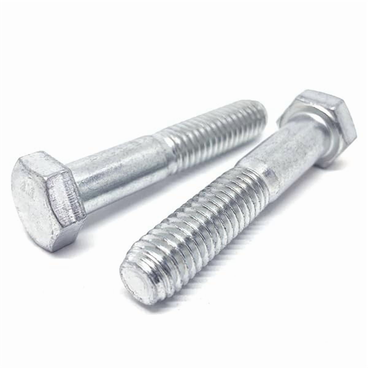 (5 Pieces) M12-1.50x130 Class 8.8 Hex Cap Screws Zinc Clear - Walmart.com