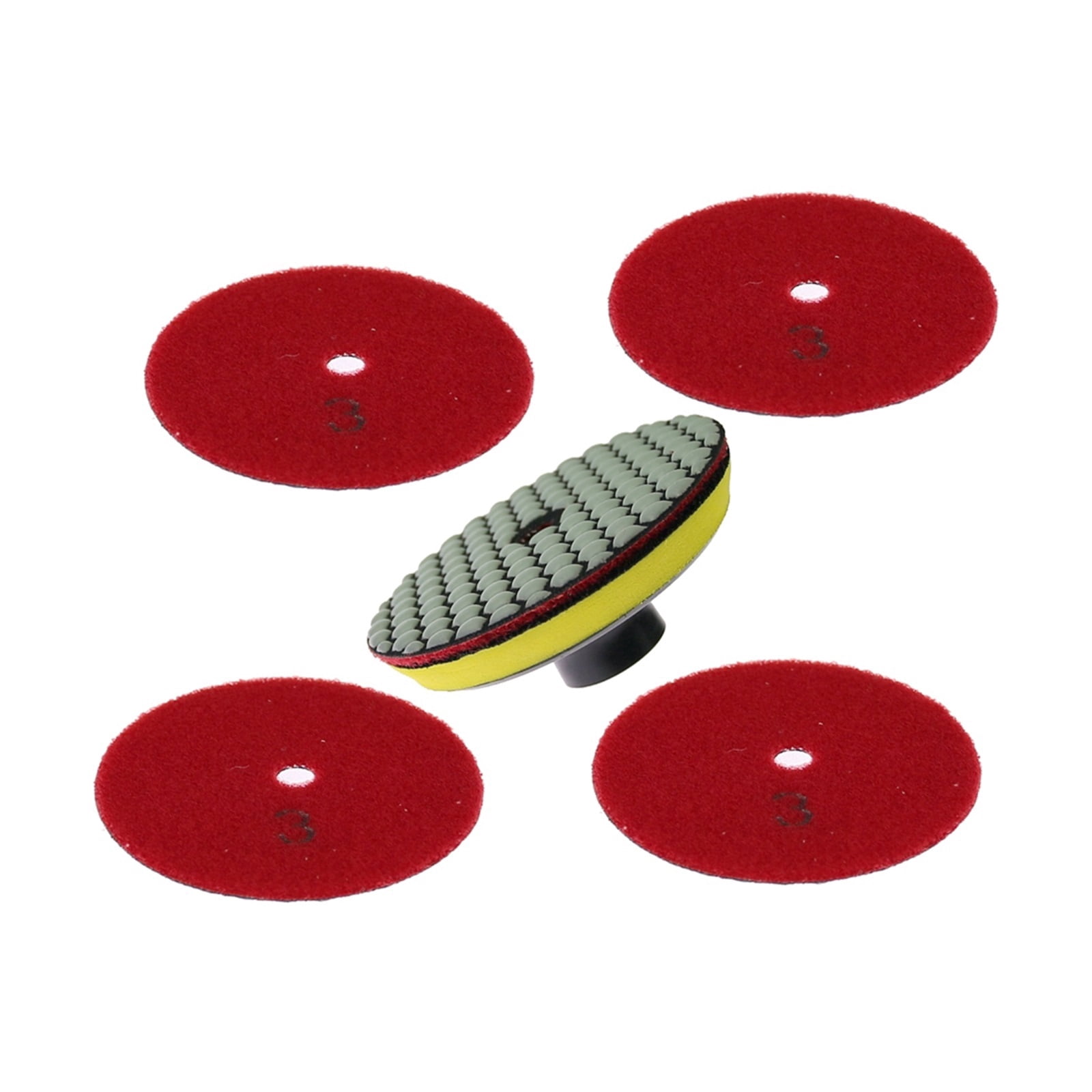 5 Pieces + M14 Holder 4" Premium Qulity Diamond Round Flexible Dry ...