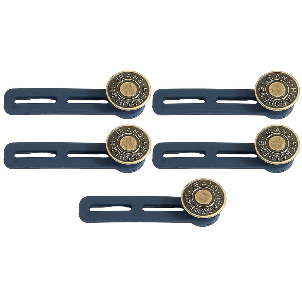 5 Pieces Metal Button Extenders For Pants Seam-Free Adjustable And ...