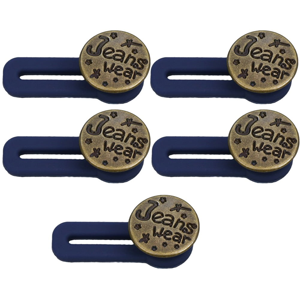 5 Pieces Metal Button Extenders For Pants, Seam-Free, Adjustable And ...