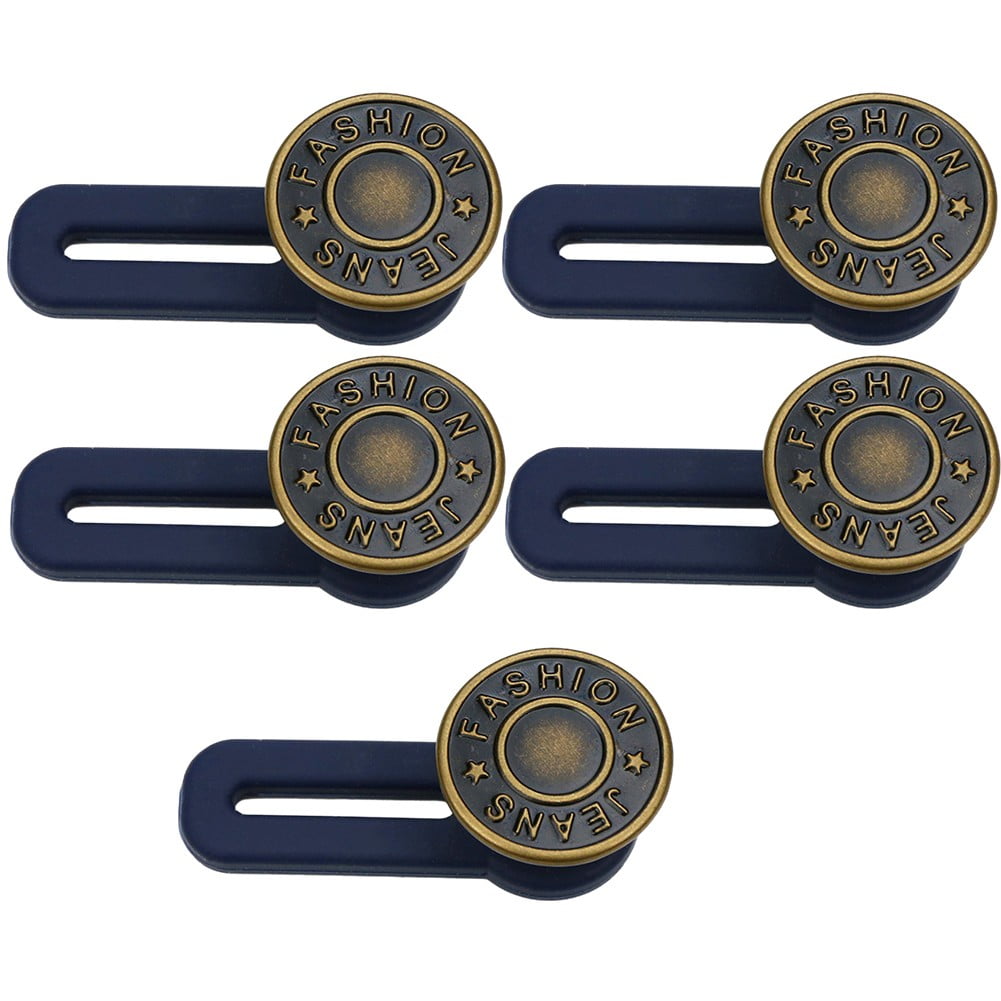 5 Pieces Metal Button Extenders For Pants, Seam-Free, Adjustable And ...