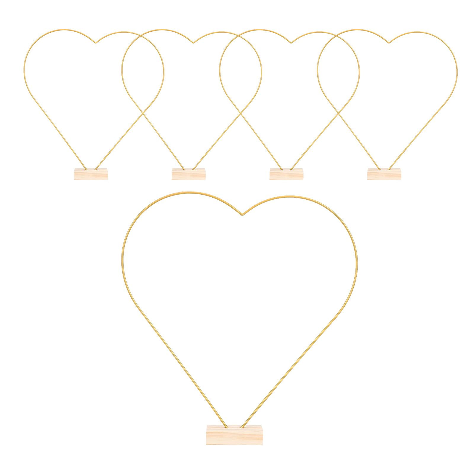 5 Pieces Metal Floral Hoop Garland Frame Portable Pendant Centerpiece ...