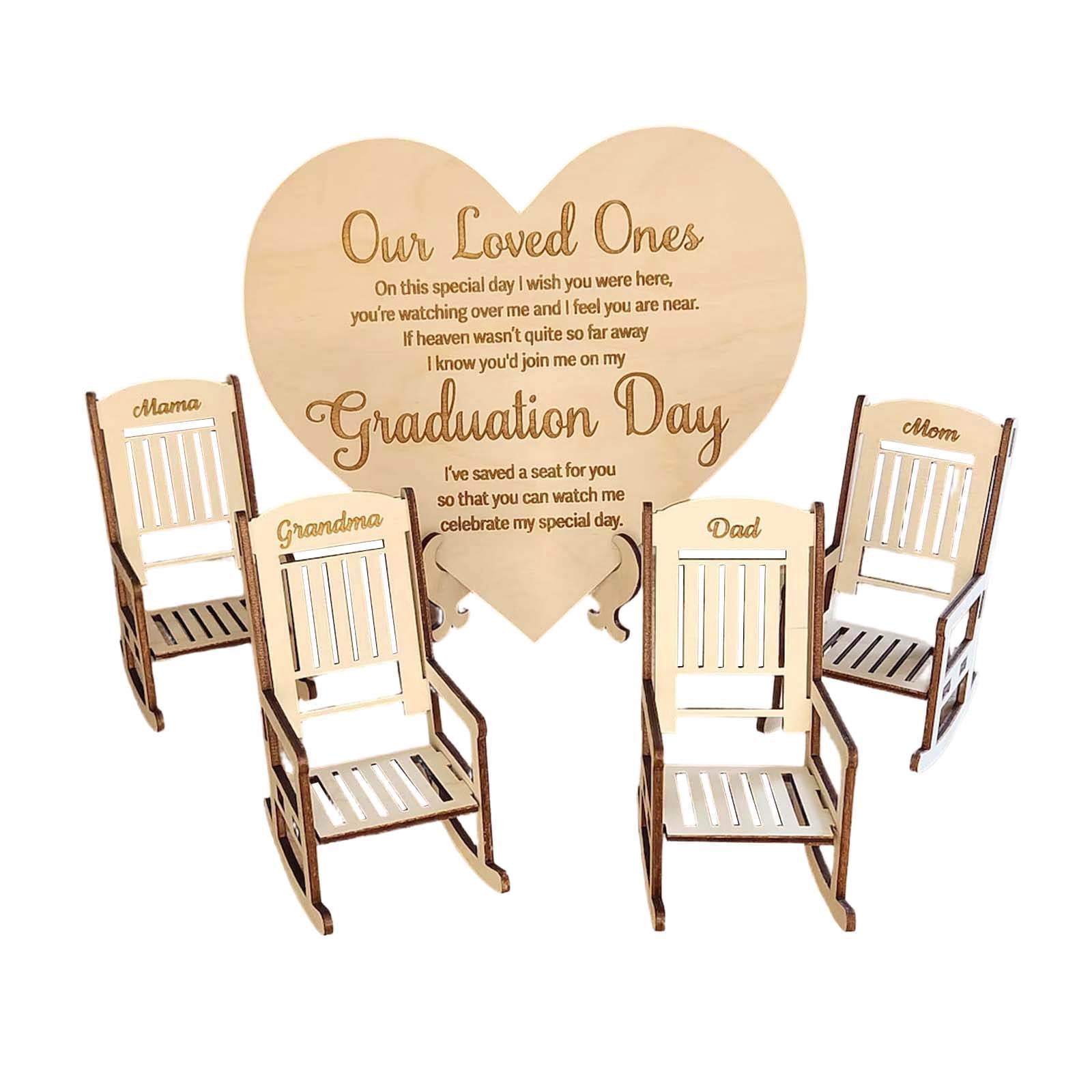 5 Pieces Mini Graduation Memorial Sign Set Our Loved Ones Remembrance ...
