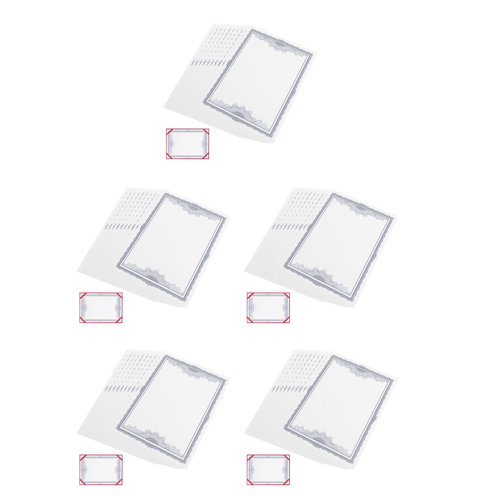 5 Pieces Newsprint Honor Certificate Paper Blank Portable Office ...