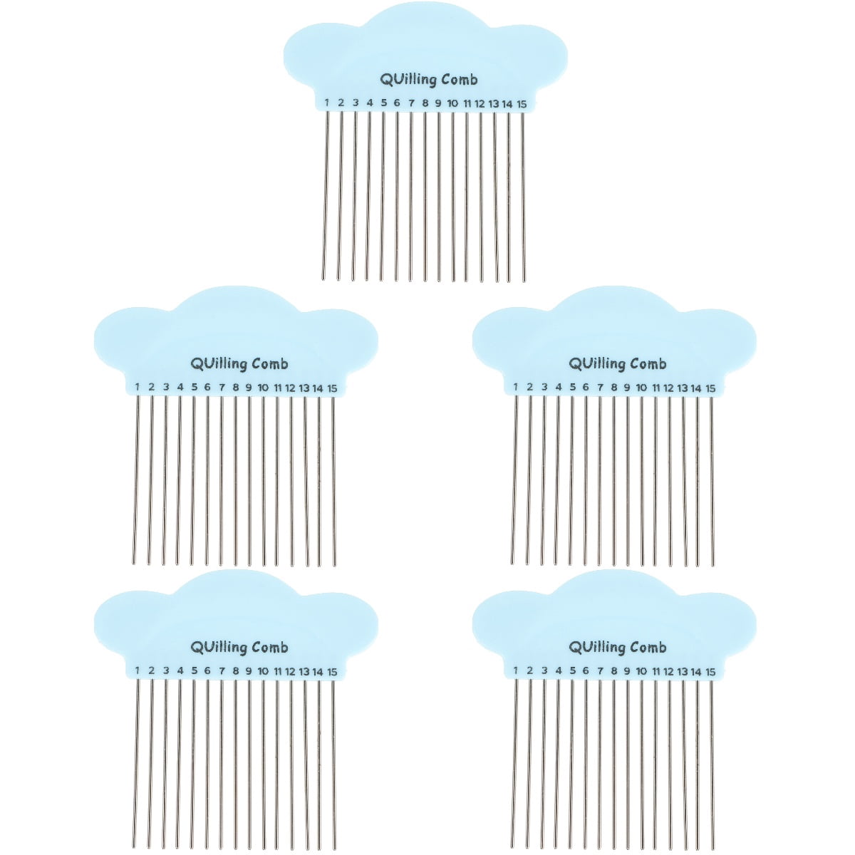 5 Pieces Nit Combs Kids Paper Braiding Comb Gentle on Paper Quilling ...