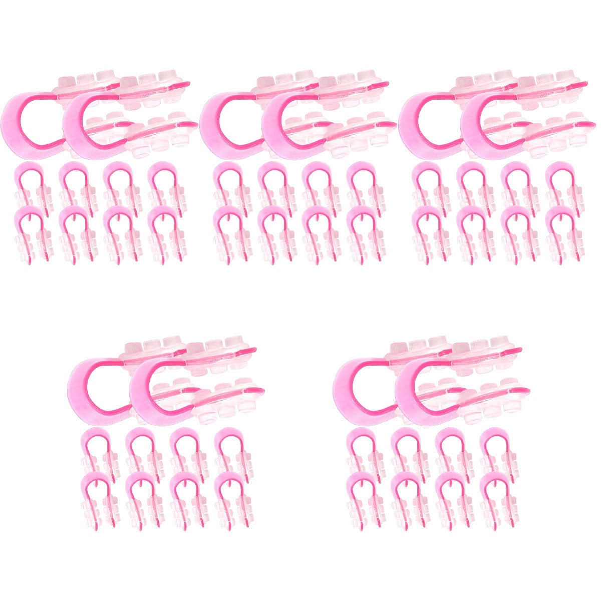 5 Pieces Nose Lifting Supplies Clip Plugs Breathing Strips Pink ...