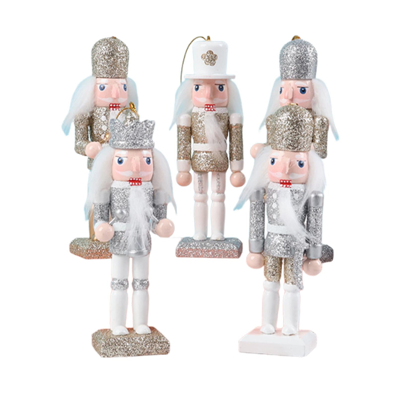 5 Pieces Nutcracker Figures Tabletop Figurine Sculptures Soldier ...