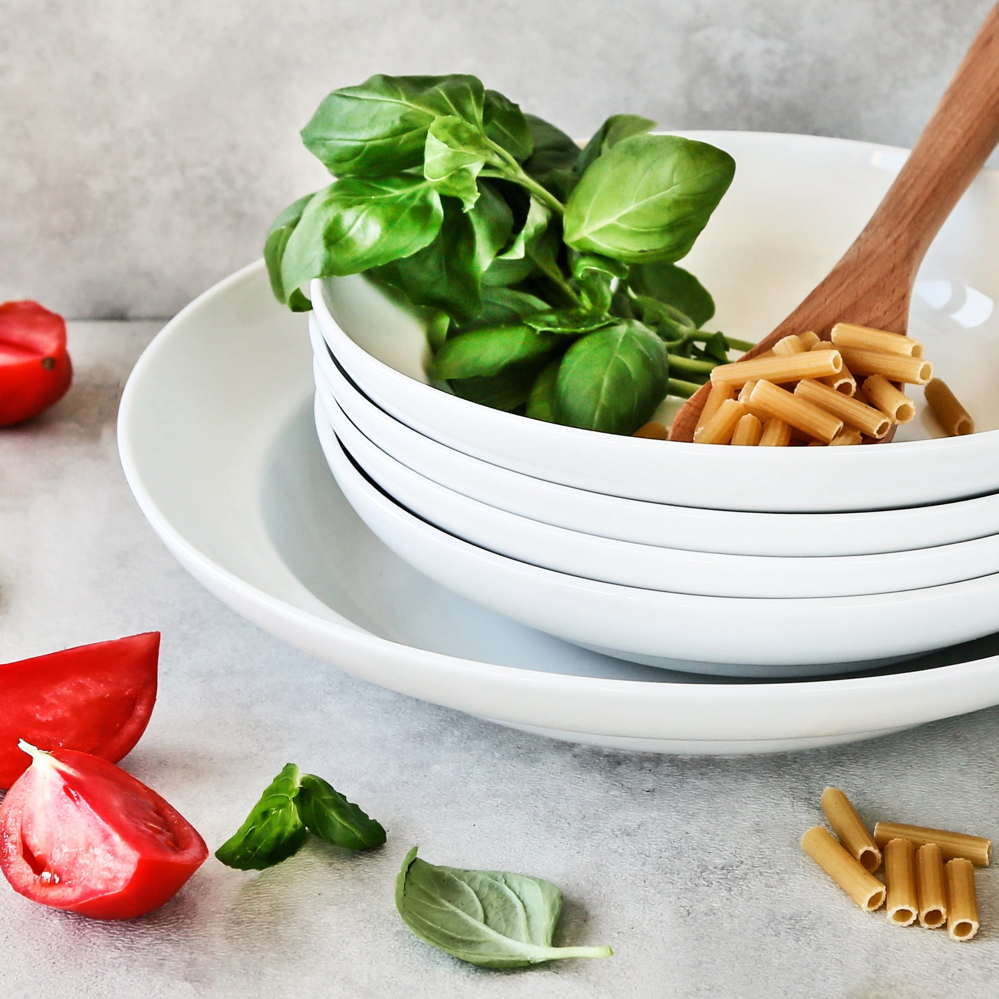 5 Pieces Pasta Serve Bowl Set, Porcelain - Walmart.com