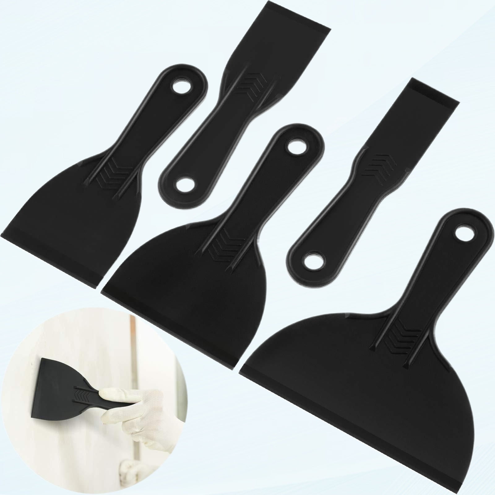 5 Pieces Plastic Putty Knife Set Flexible Paint Scraper Tool for ...