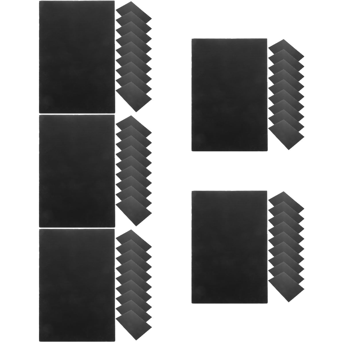 5 Pieces Poster Sponges Blank Foam Board 30.30X21.10X0.50CM Black ...