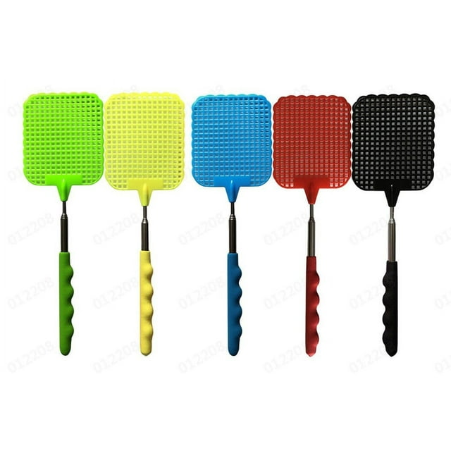 5 Pieces Retractable Plastic Fly Swatter Expandable Mosquito Wasp Pest ...