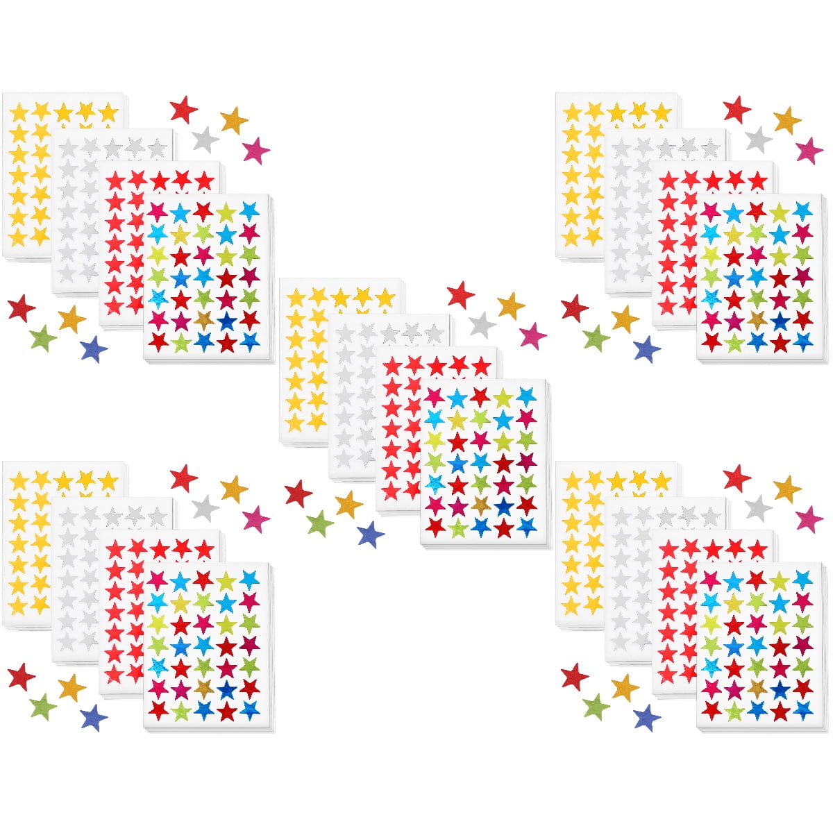 5 Pieces Reward Chart Stickers Children's Star Award Paper Student ...