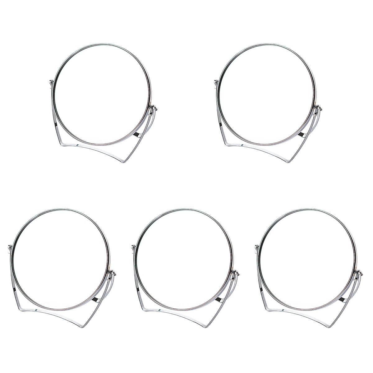 5 Pieces Rotating Vanity Mirror Rotary Folding Makeup Portable Desk ...