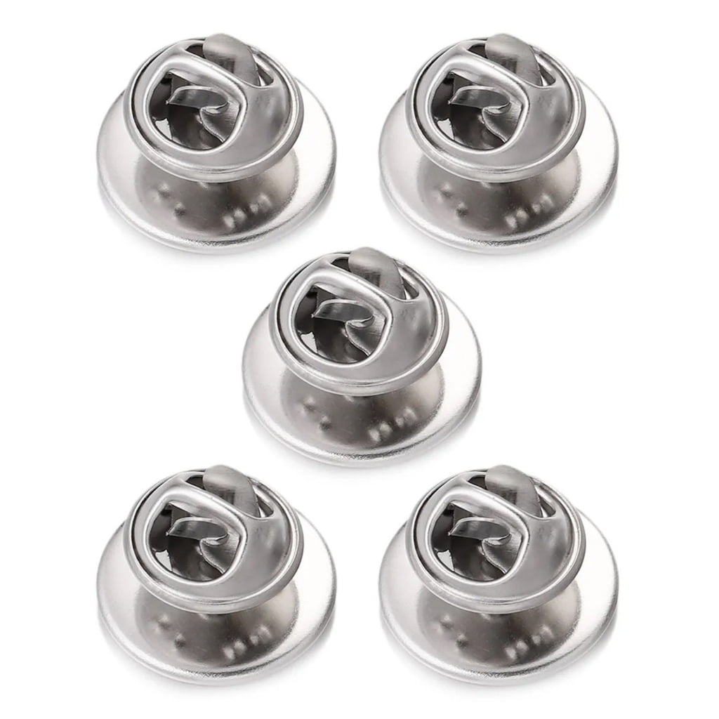5 Pieces Secure Pin Fasteners Brooch Base Stainless Steel Pin Backs ...