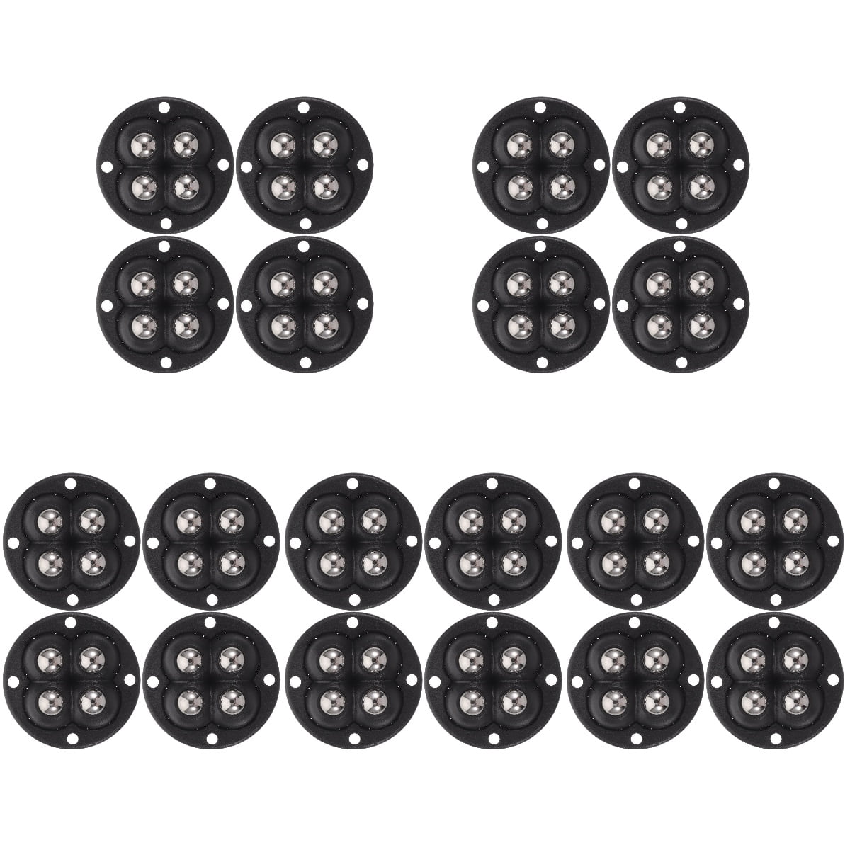 5 Pieces Basket Swivel Caster Wheels Self Adhesive Casters Baby ...