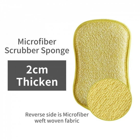 5 Pieces/Set 5Pk Microfiber Sponge Wipe Block Thickeneded Sponge Super ...