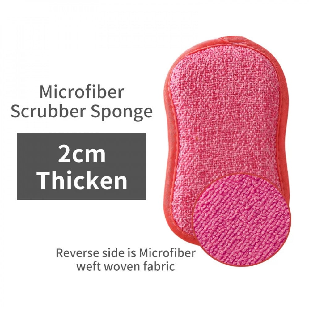 5 Pieces/Set 5Pk Microfiber Sponge Wipe Block Thickeneded Sponge Super ...