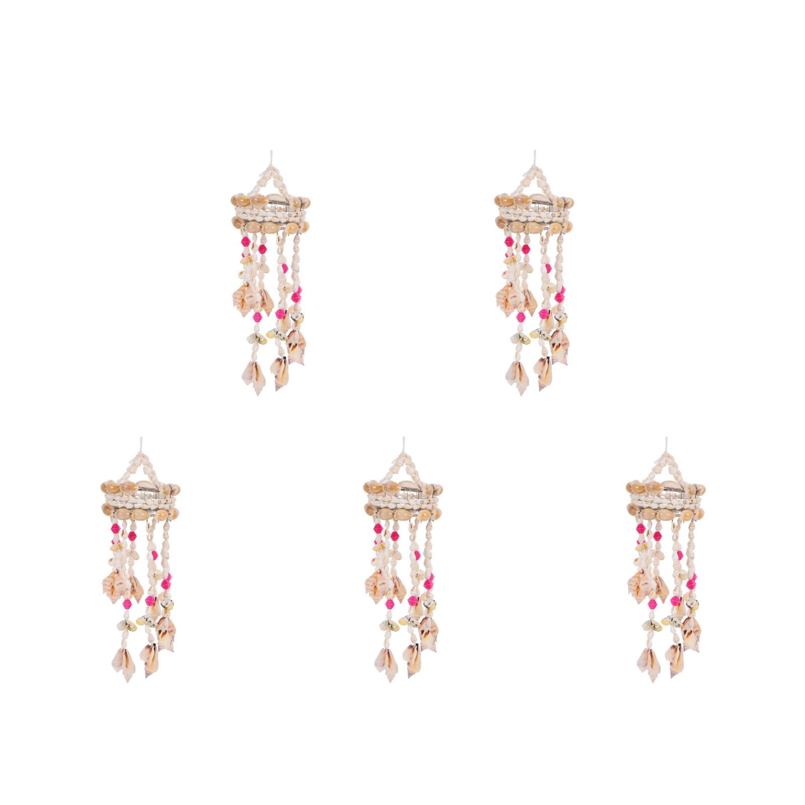 5 Pieces Shell Wind Chime Outdoor Chimes Ornaments for Kids Locket ...