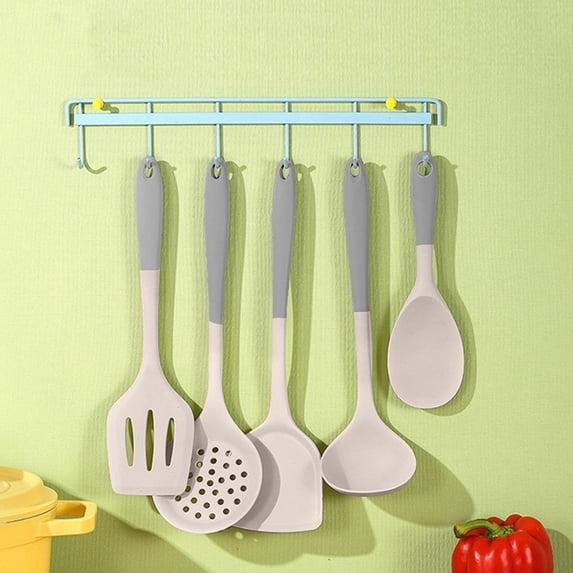 5 Pieces Silicone Kitchen Utensil Set Non-Stick Cooking Tools - Heat ...